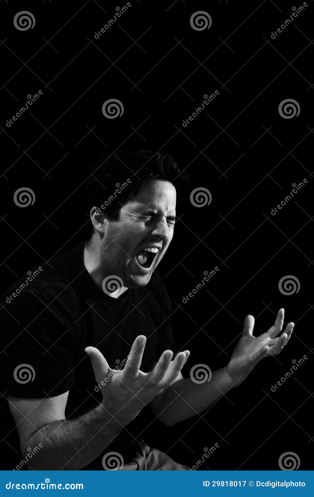 Anguish stock image. Image of high, profile, space, pain - 29818017