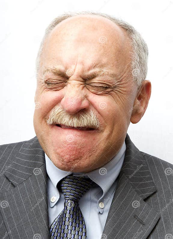 Man with Scrunched Up Face stock image. Image of professional - 27845043