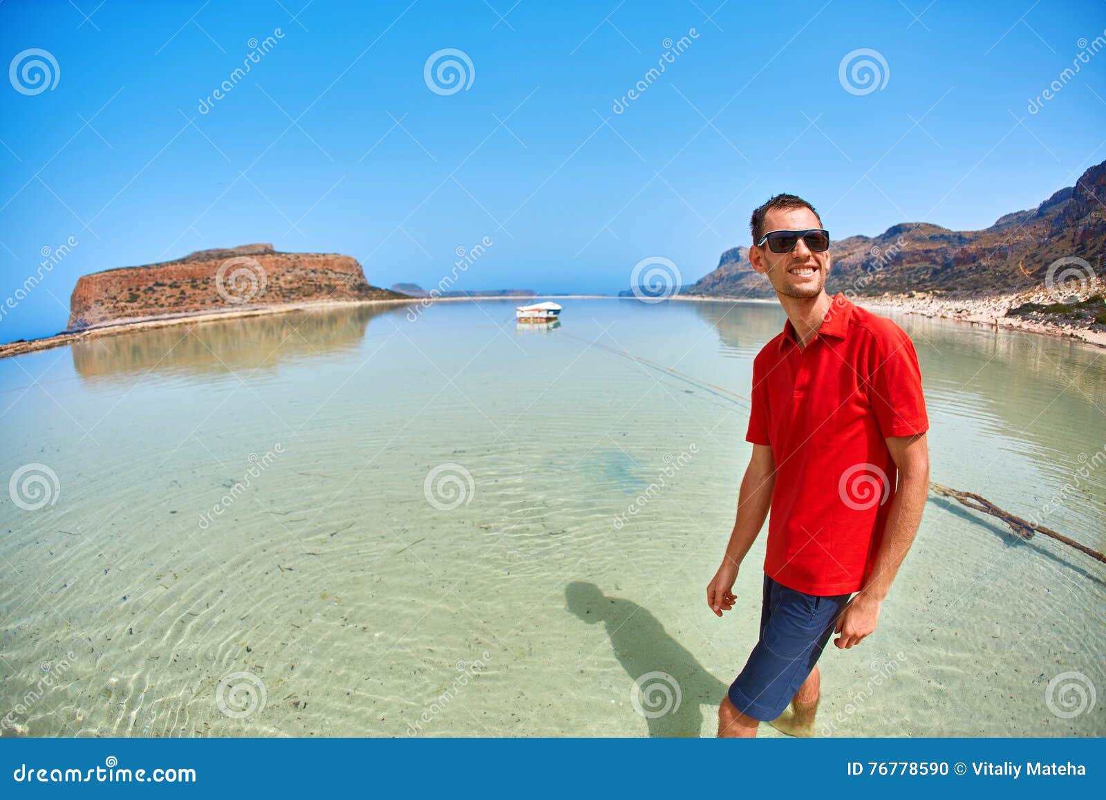 Man in the sea stock photo. Image of cruise, activity - 76778590