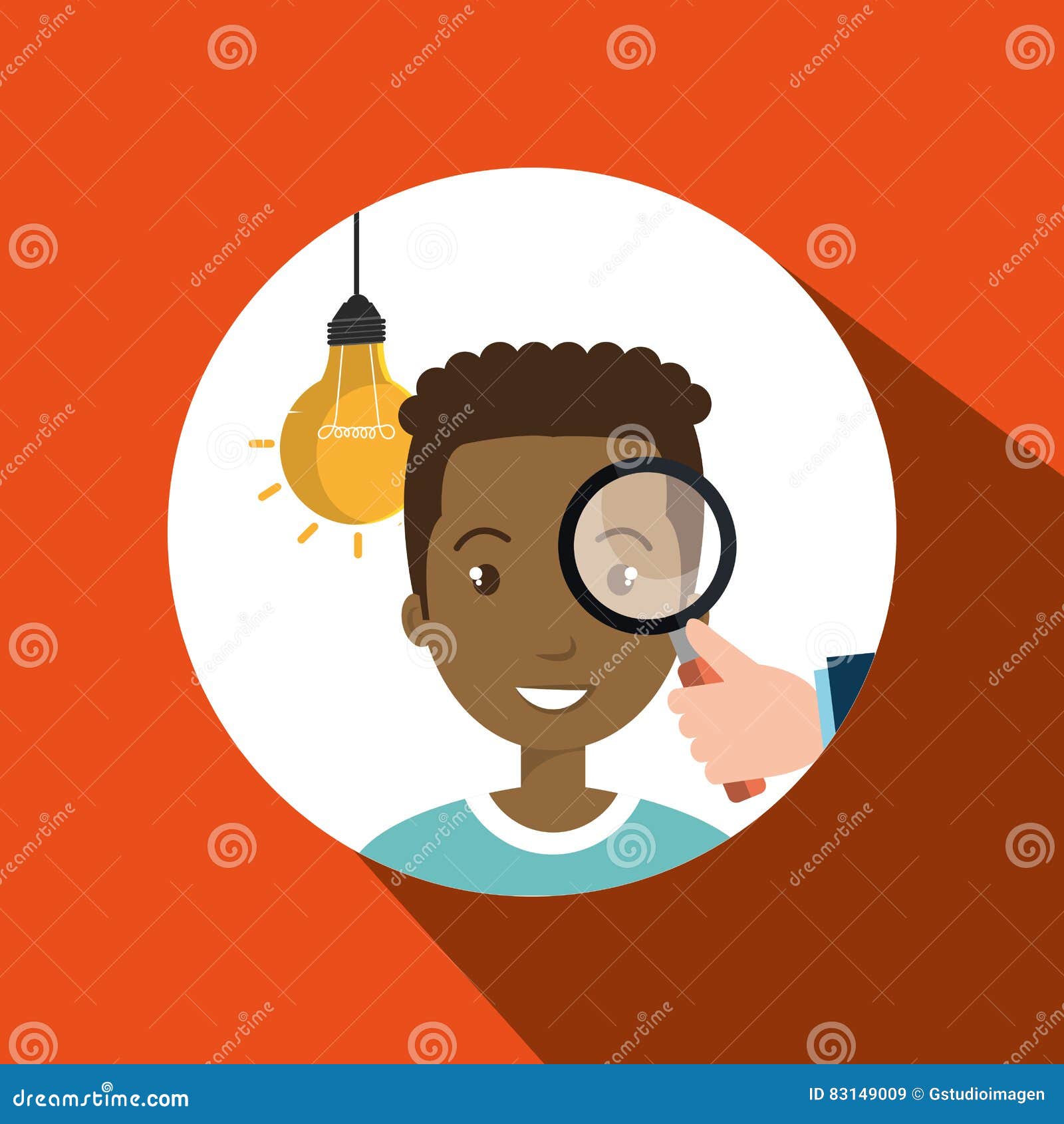 Man search idea think stock illustration. Illustration of professional ...