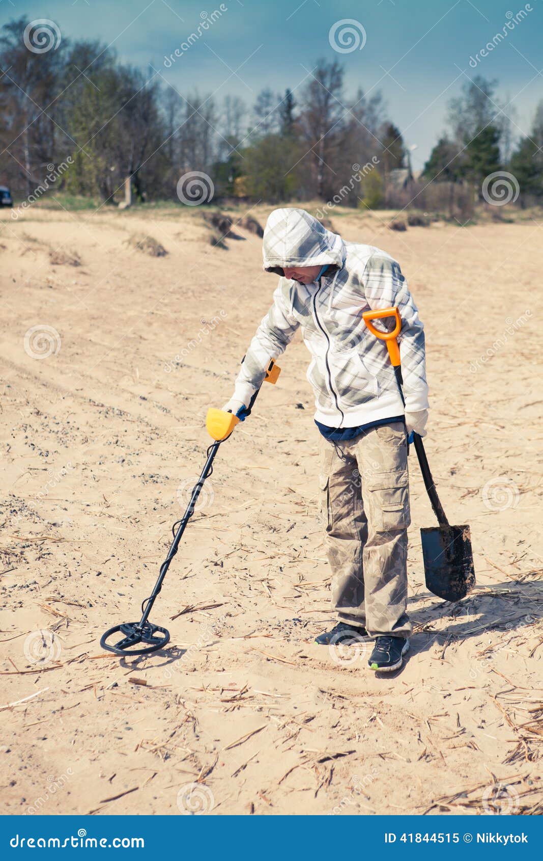 Man Searching for a Precious Metal Stock Image - Image of industry ...