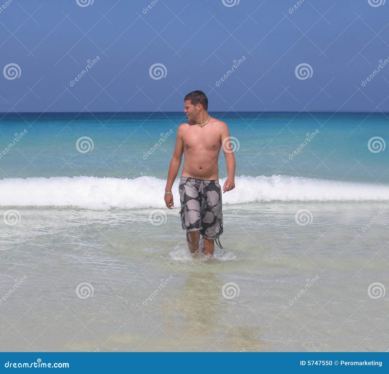 Man at seaside stock photo. Image of background, water - 5747550