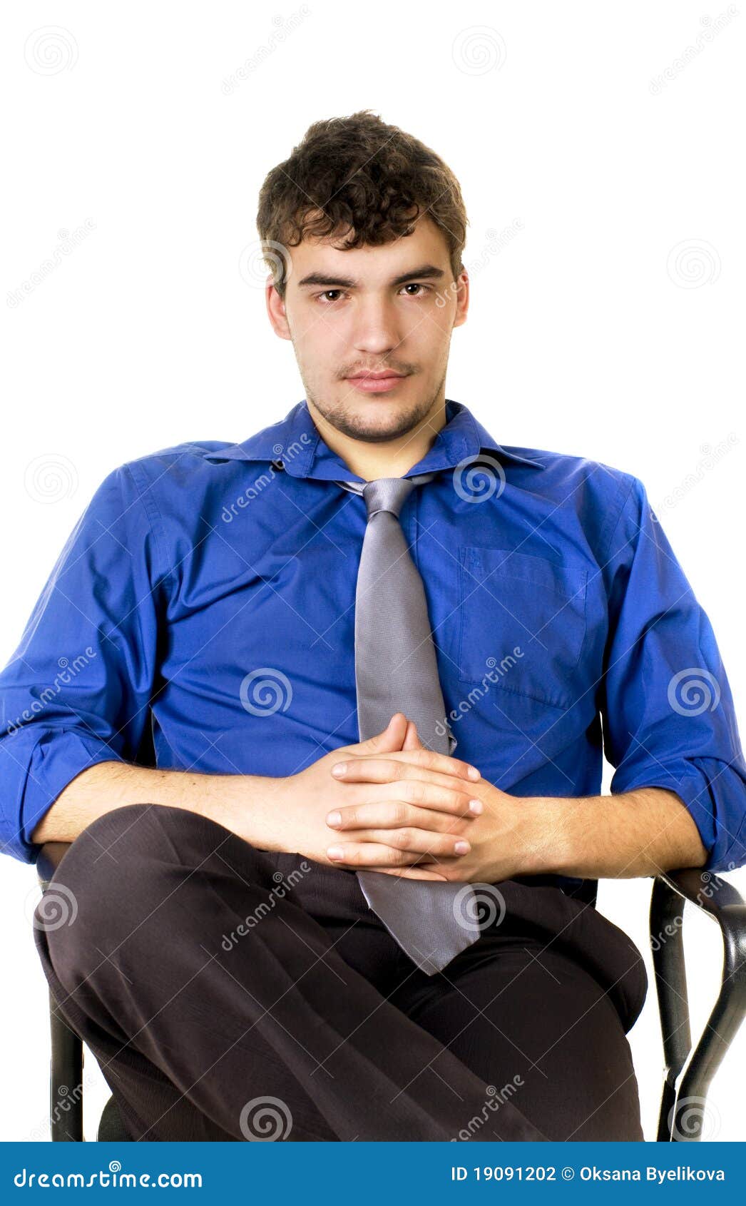 Man seat in a chair stock photo. Image of fired, corporate - 19091202