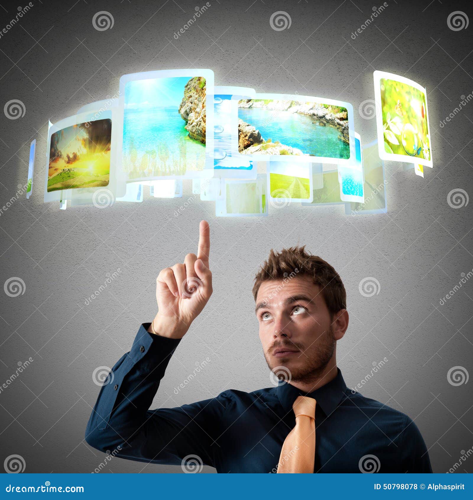 Man selects landscape stock photo. Image of select, collection - 50798078