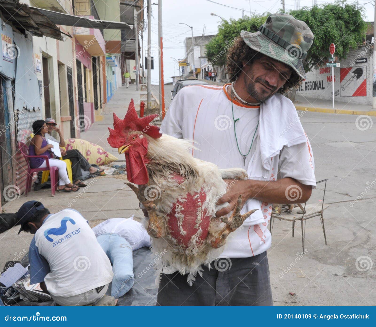 Man Selling Chicken editorial stock image. Image of fresh - 20140109