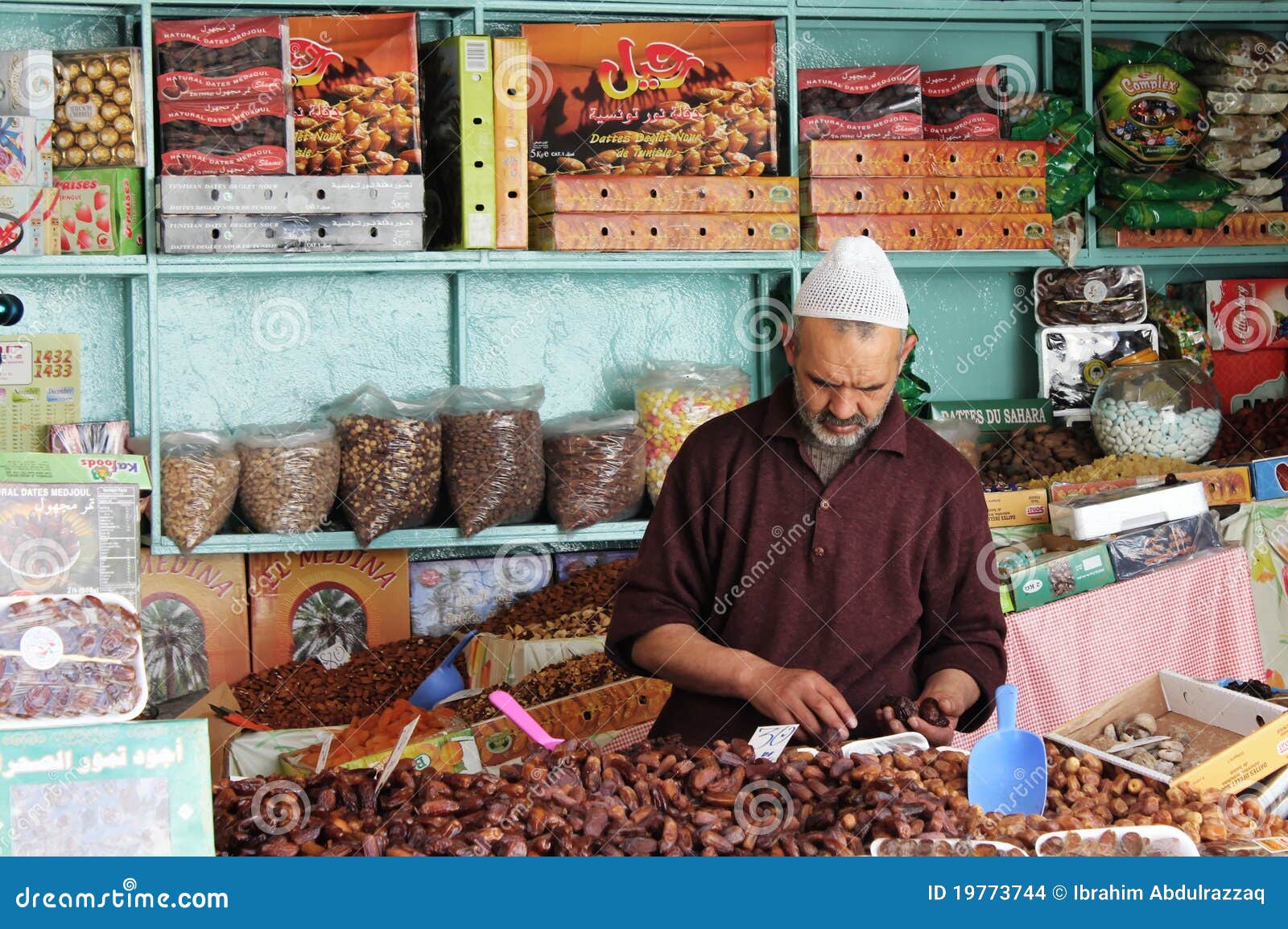 A Man Selling Dates in Morocco Editorial Stock Image - Image of male ...