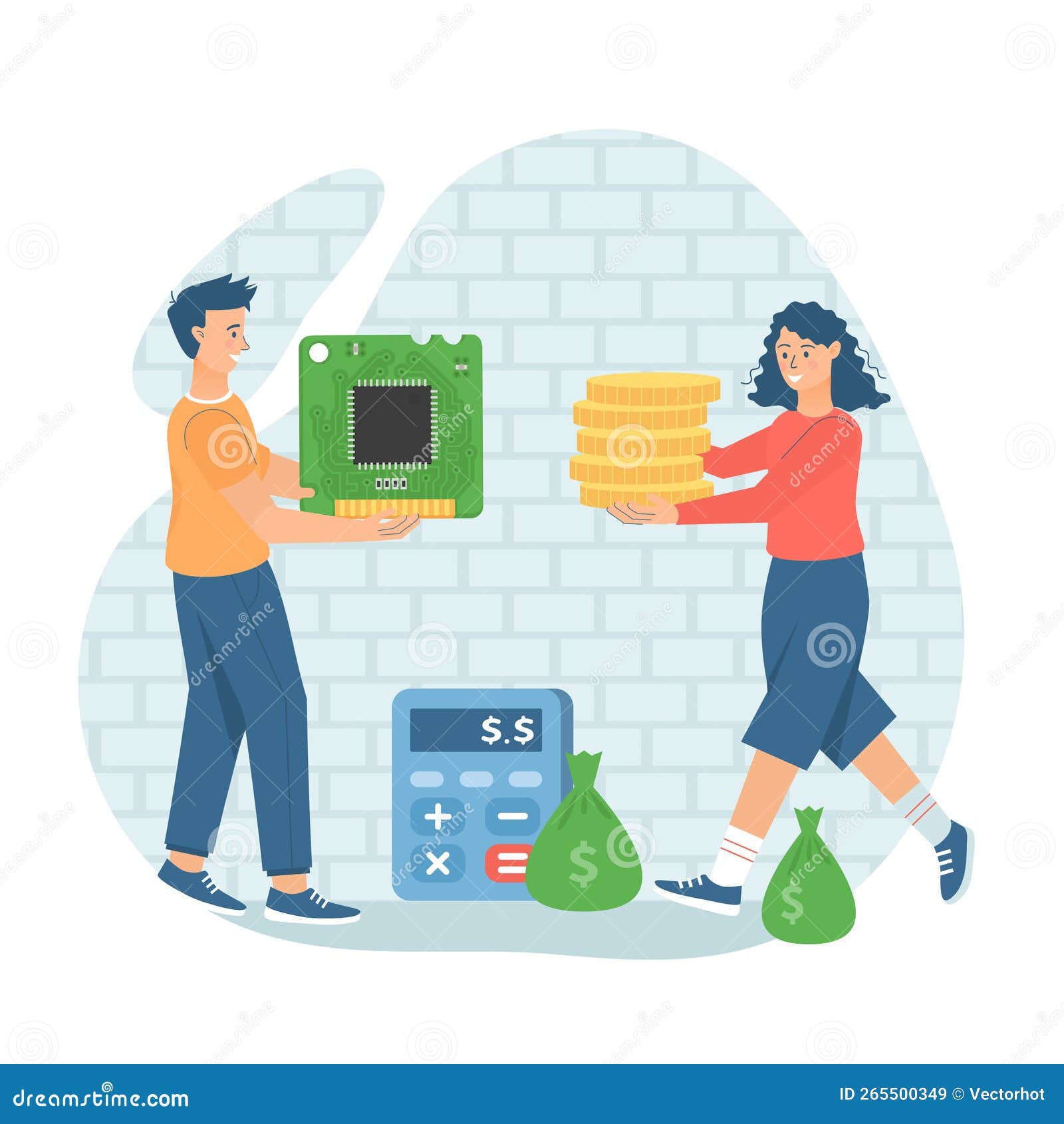 Man Sells A Microcircuit For Big Money. Global Microprocessors Shortage ...