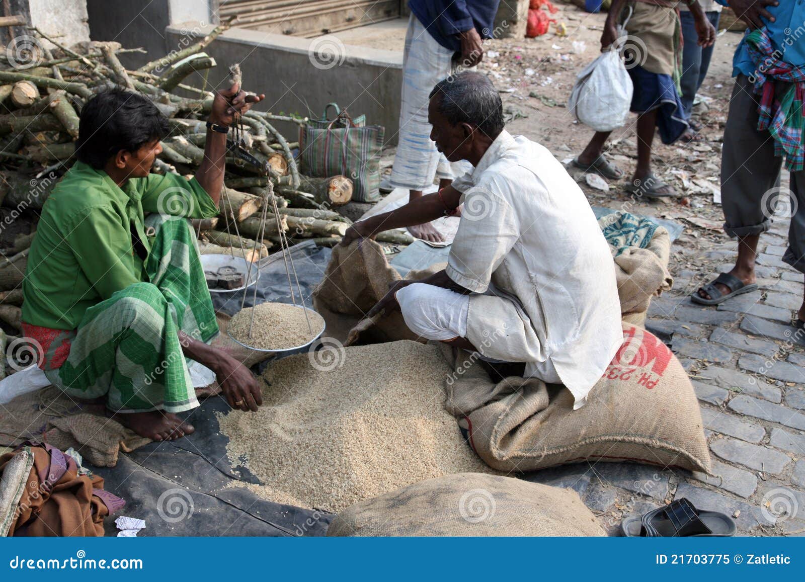Man Sells Rice on the Street Editorial Image - Image of freshness ...