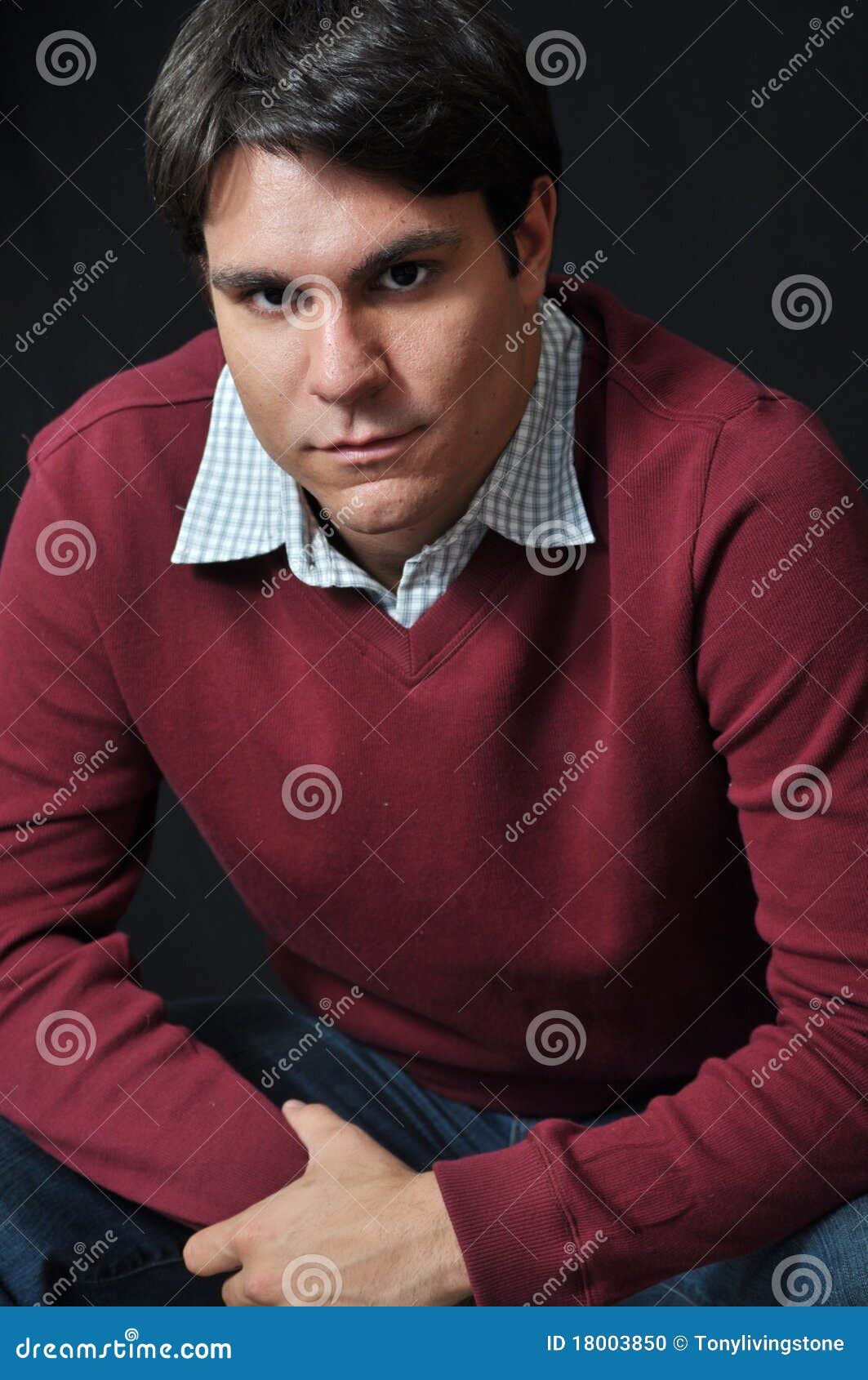 Man with a Serious Expression Stock Photo - Image of dude, unemployment ...