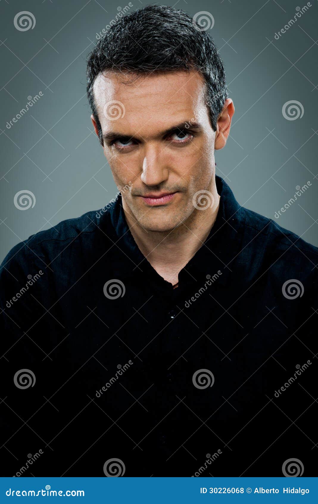 Man with Serious Expression Stock Photo - Image of person, beautiful ...
