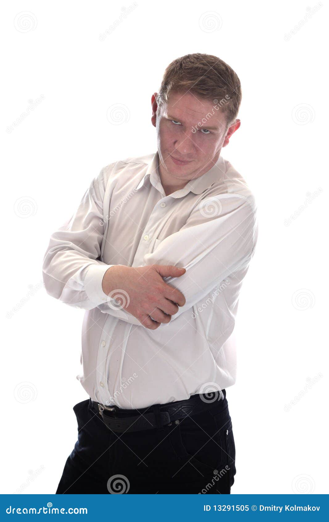 The Man with a Serious Face Stock Image - Image of front, head: 13291505