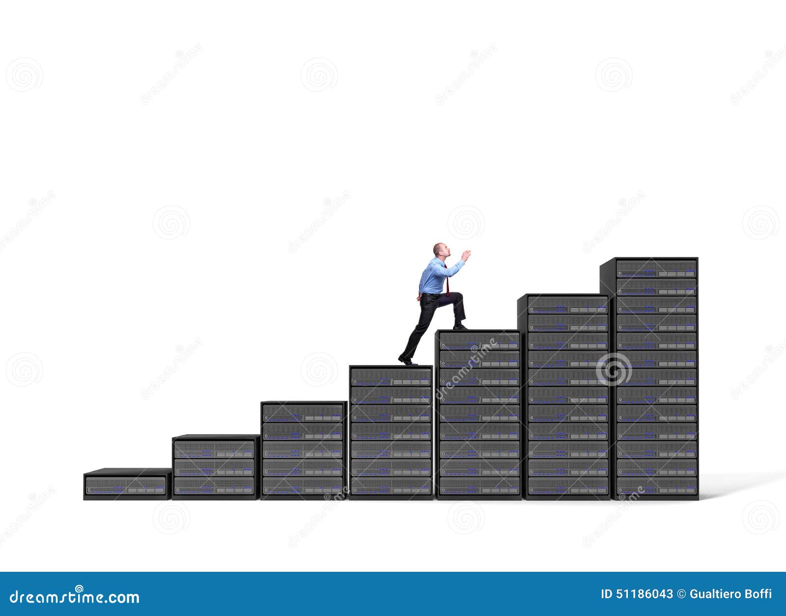 Man and server stock image. Image of networking, system - 51186043