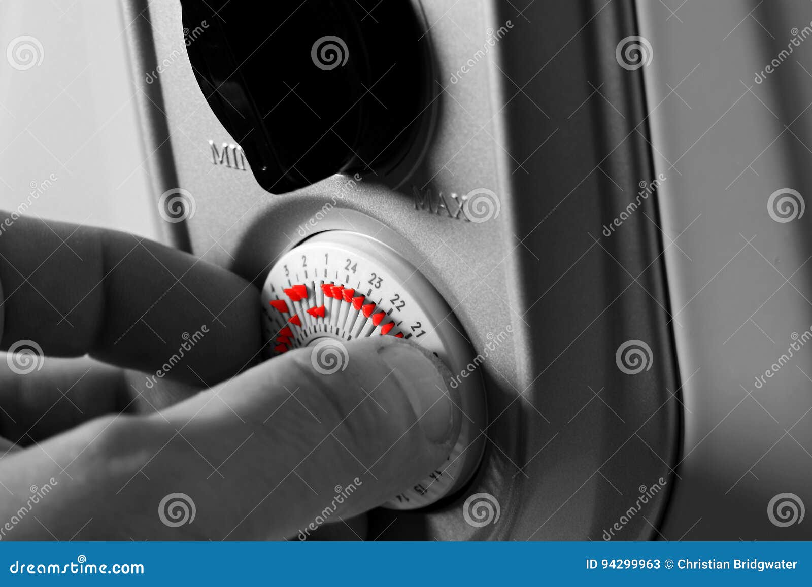 Man setting timer stock image. Image of thermostat, timer - 94299963