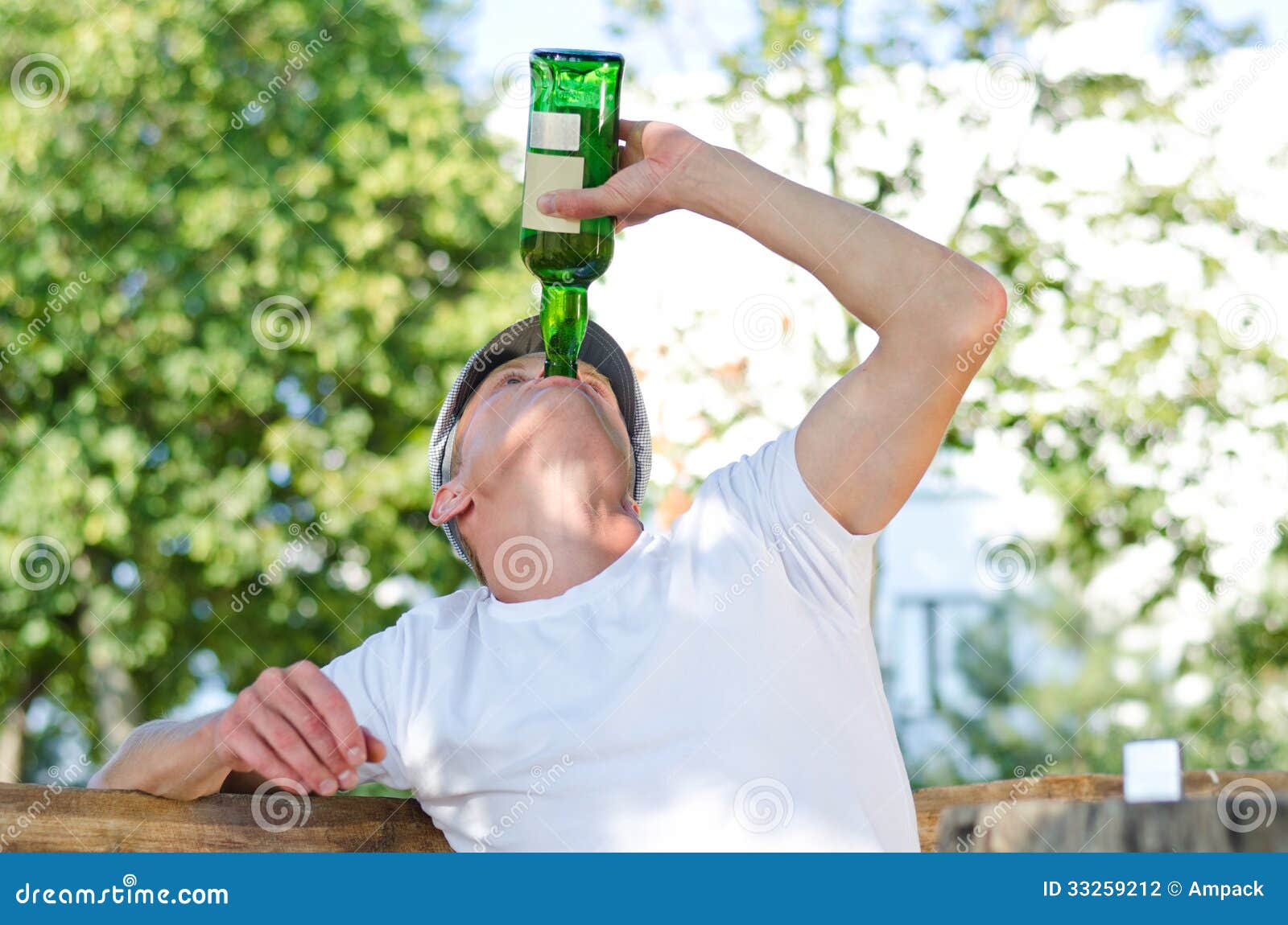 Man with a Severe Drinking Problem Stock Photo - Image of dependence ...