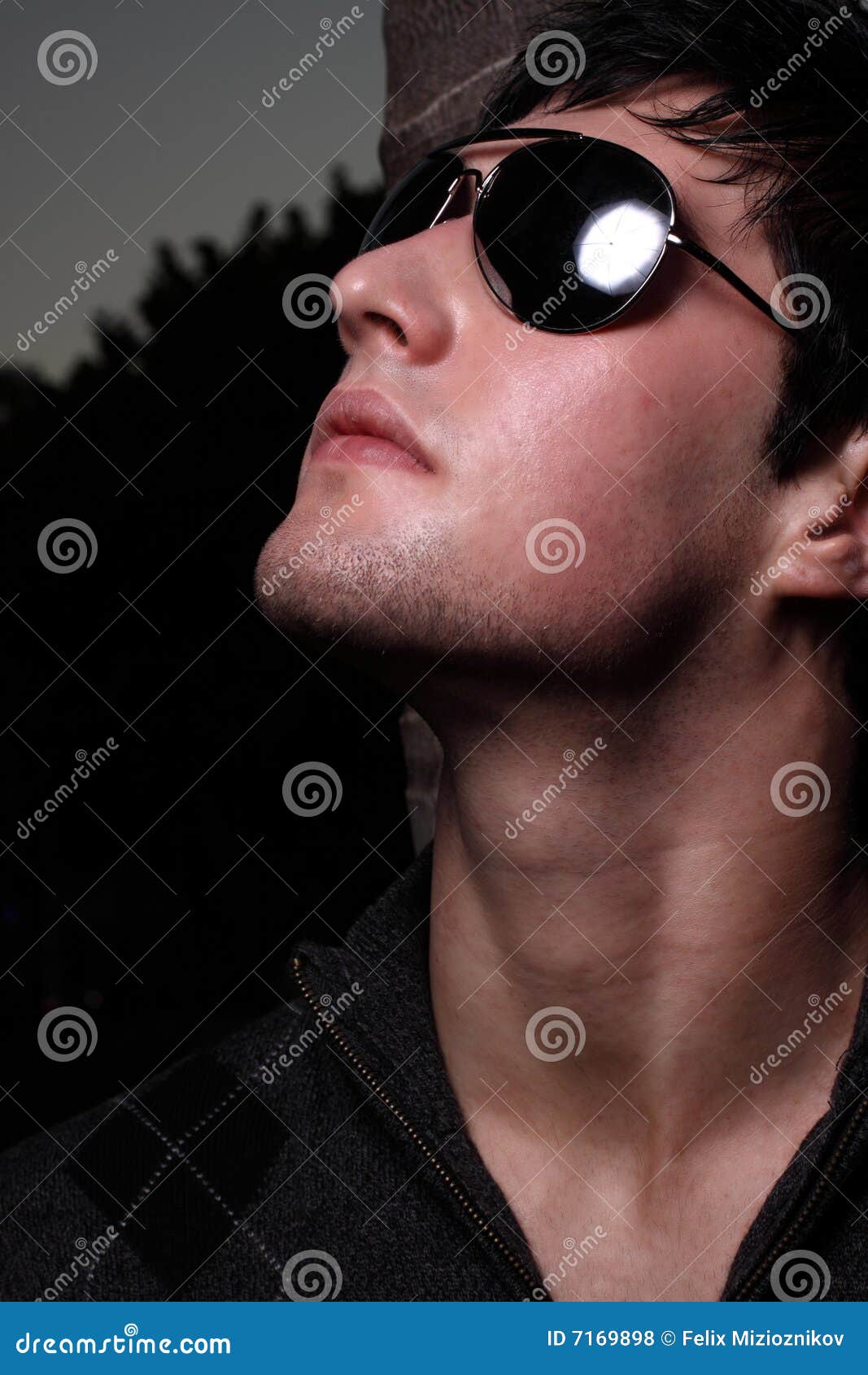 Man in shades stock photo. Image of stylish, metro, closeup - 7169898