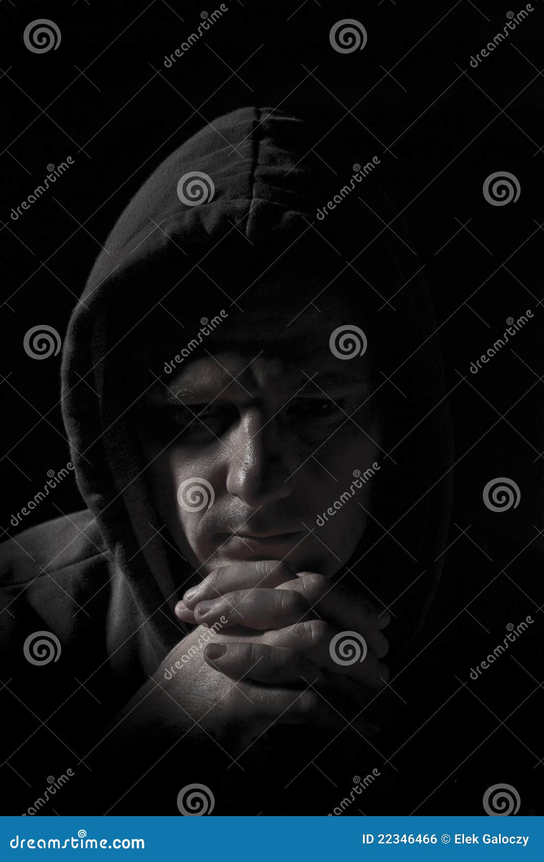 Man in shadow stock photo. Image of thoughtful, feeling - 22346466