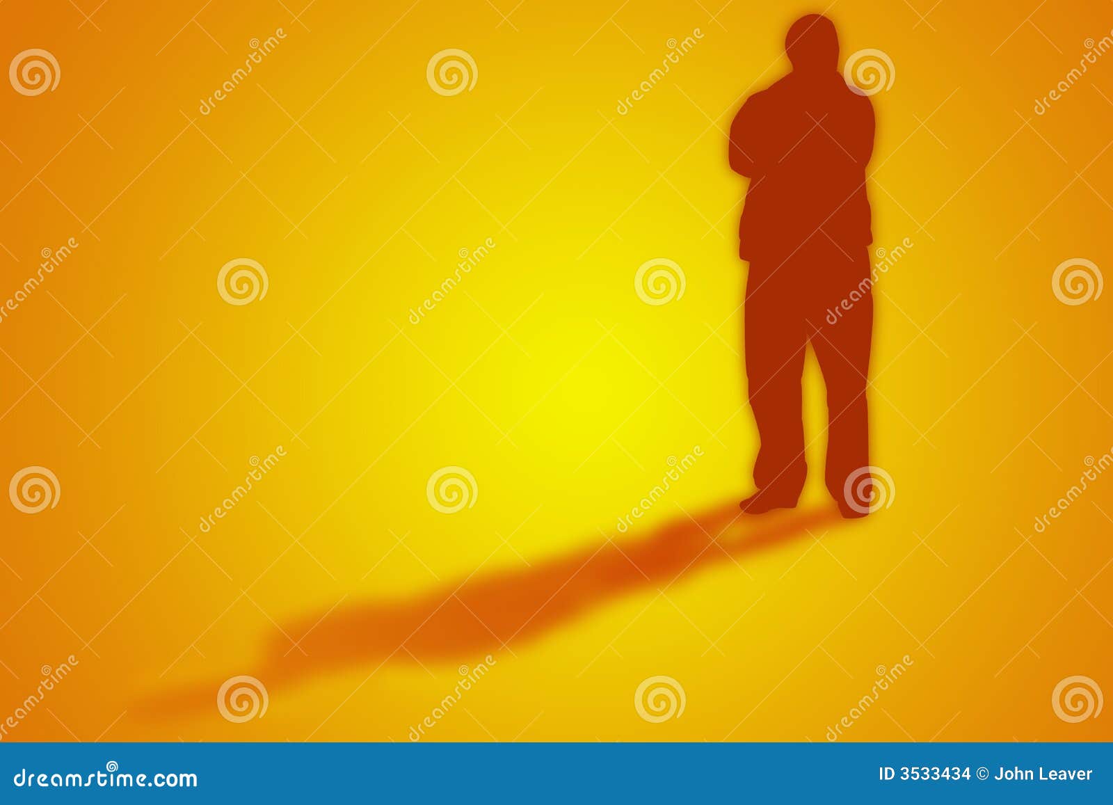 Man with shadow stock illustration. Illustration of wallpaper - 3533434