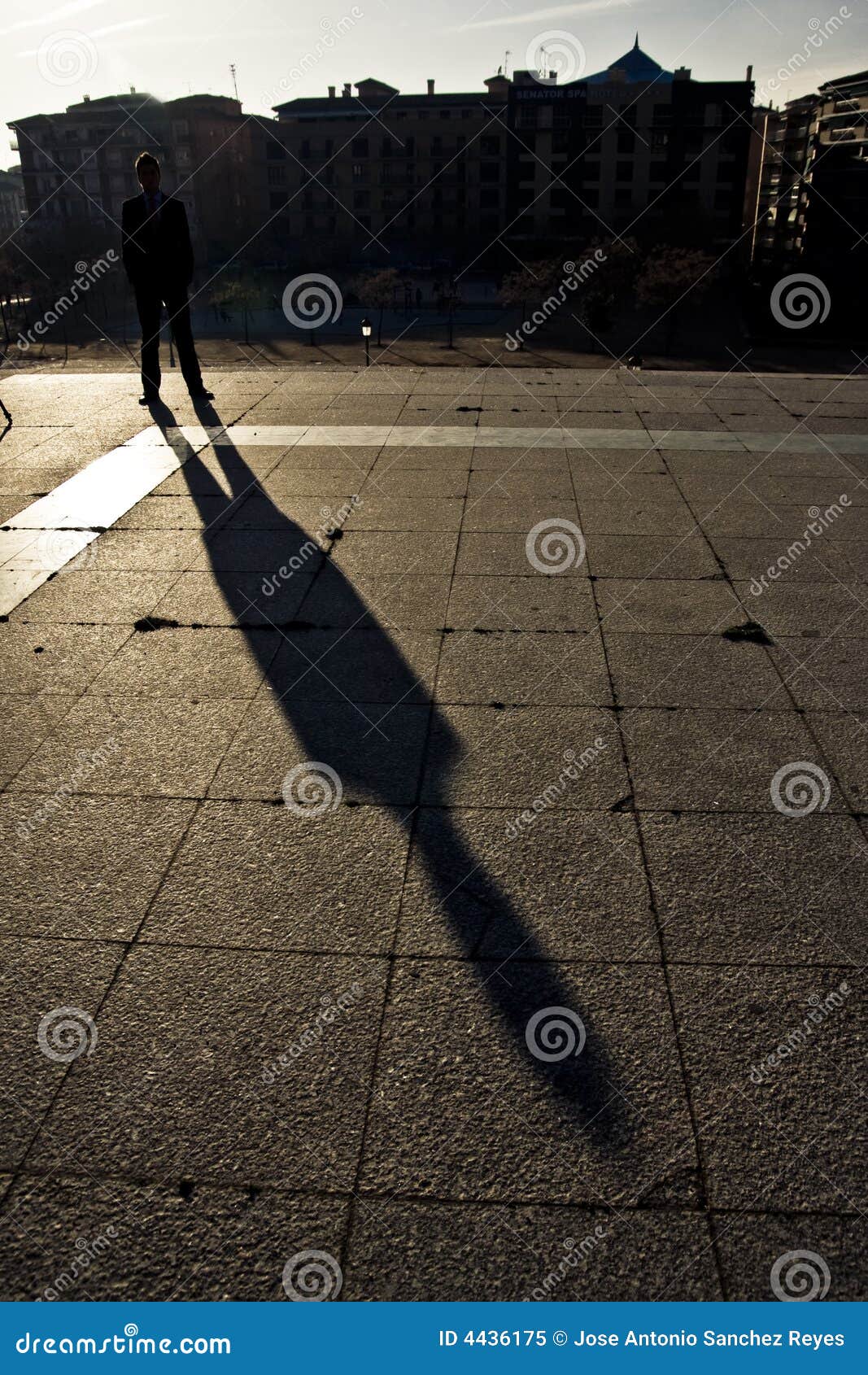 Man Shadow Royalty Free Stock Photo - Image: 4436175