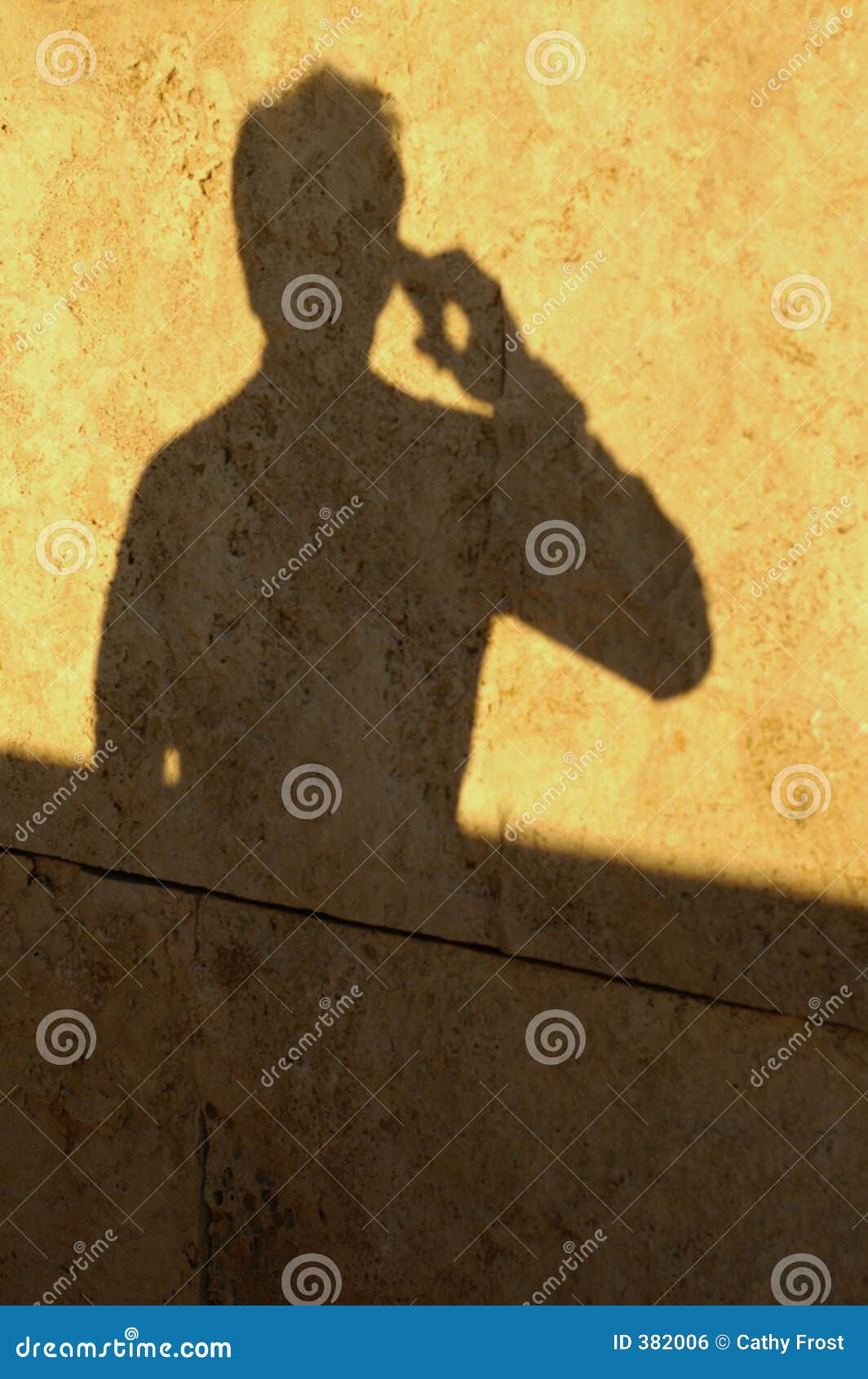 Man Shadow on Phone stock photo. Image of artistic, hold - 382006