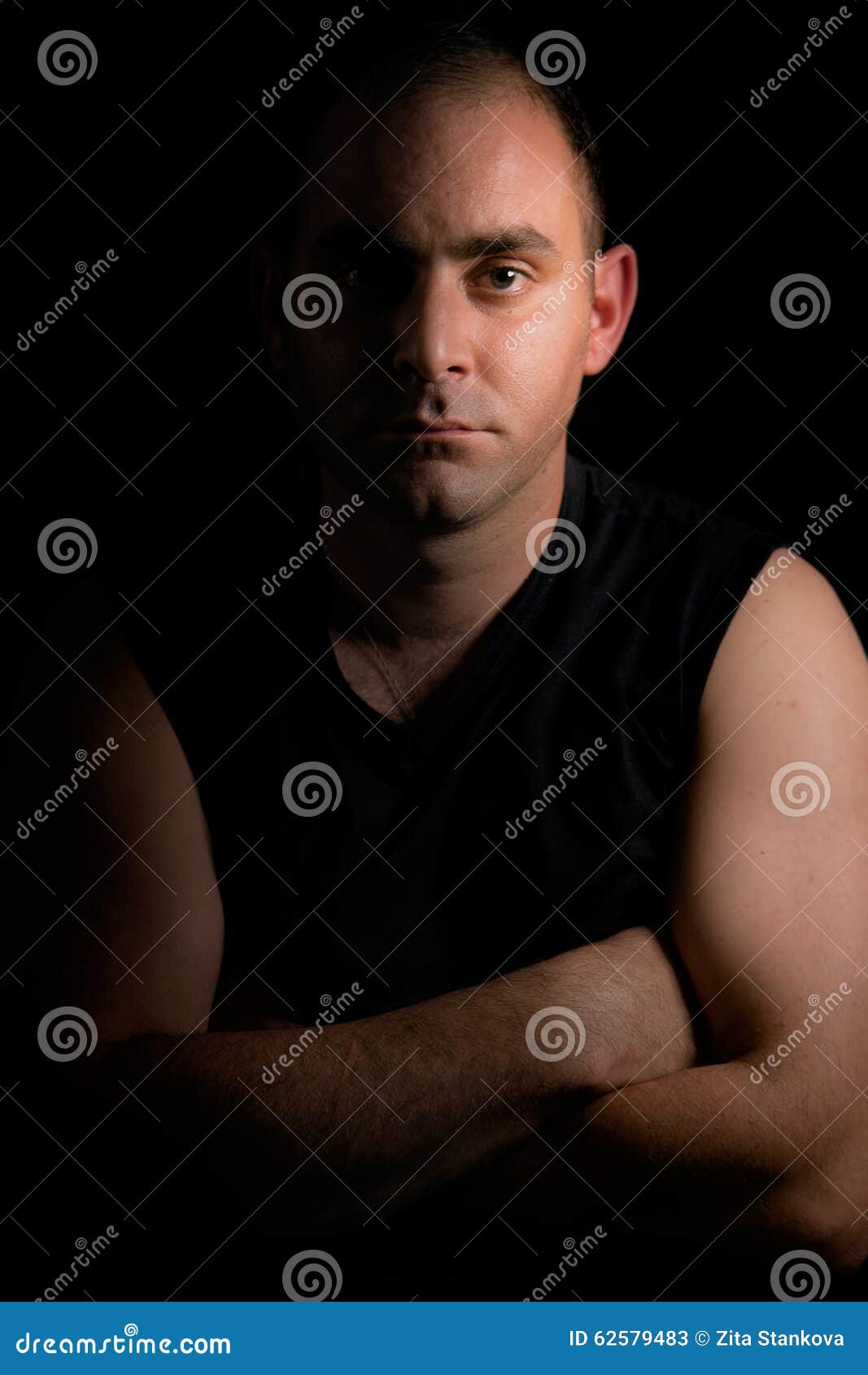 Man in the shadow stock image. Image of serious, black - 62579483