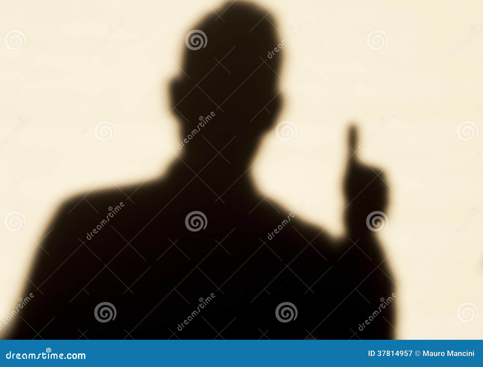 Man in shadow, thumb up stock image. Image of isolation - 37814957