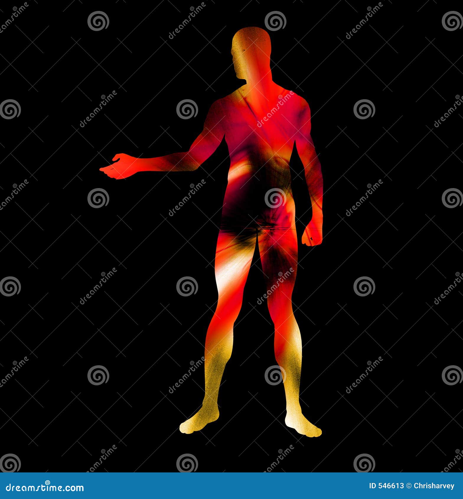 Man Shape Greeting stock illustration. Illustration of concept - 546613