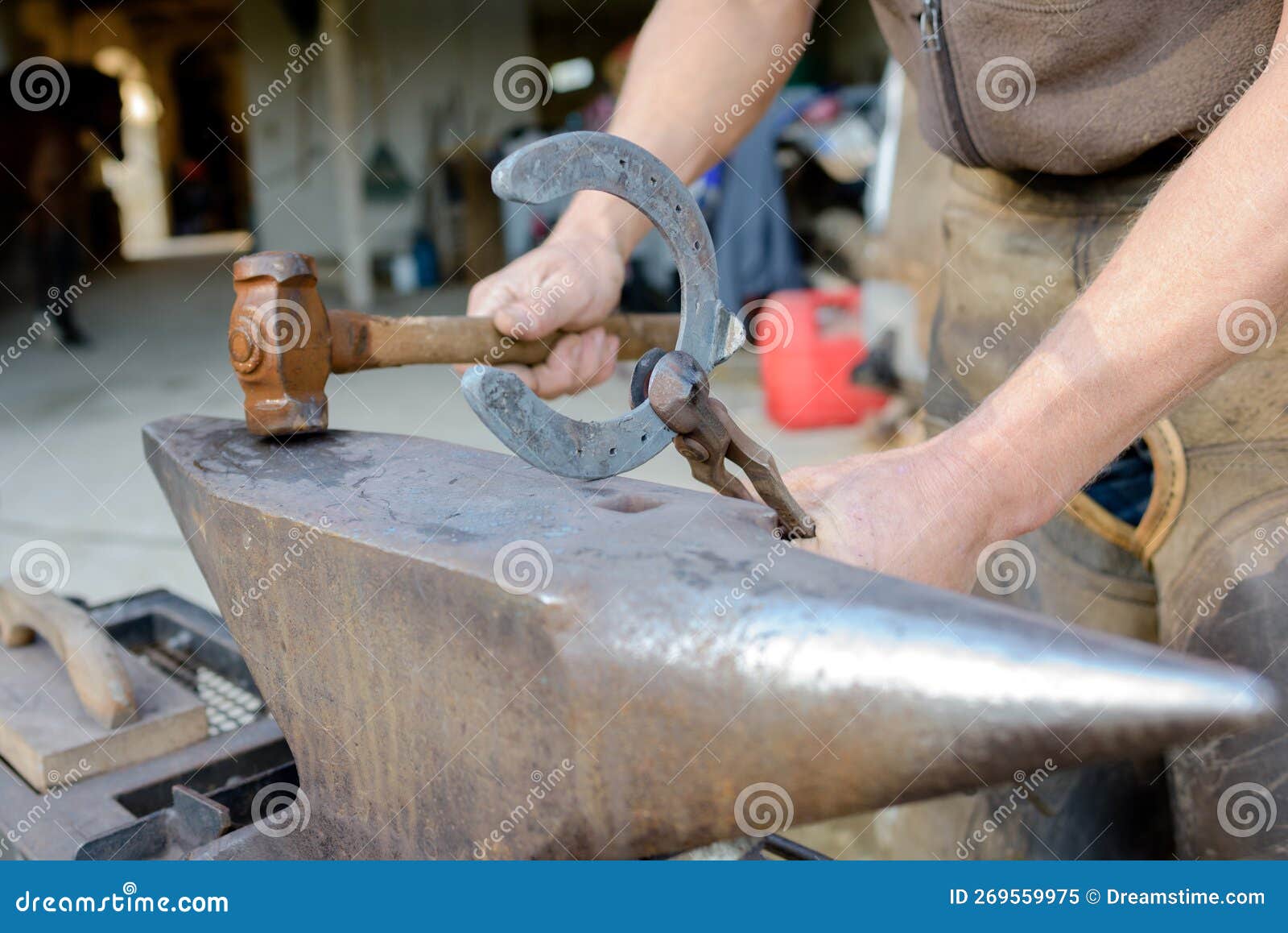 Man shaping hoof stock image. Image of shaping, creation - 269559975