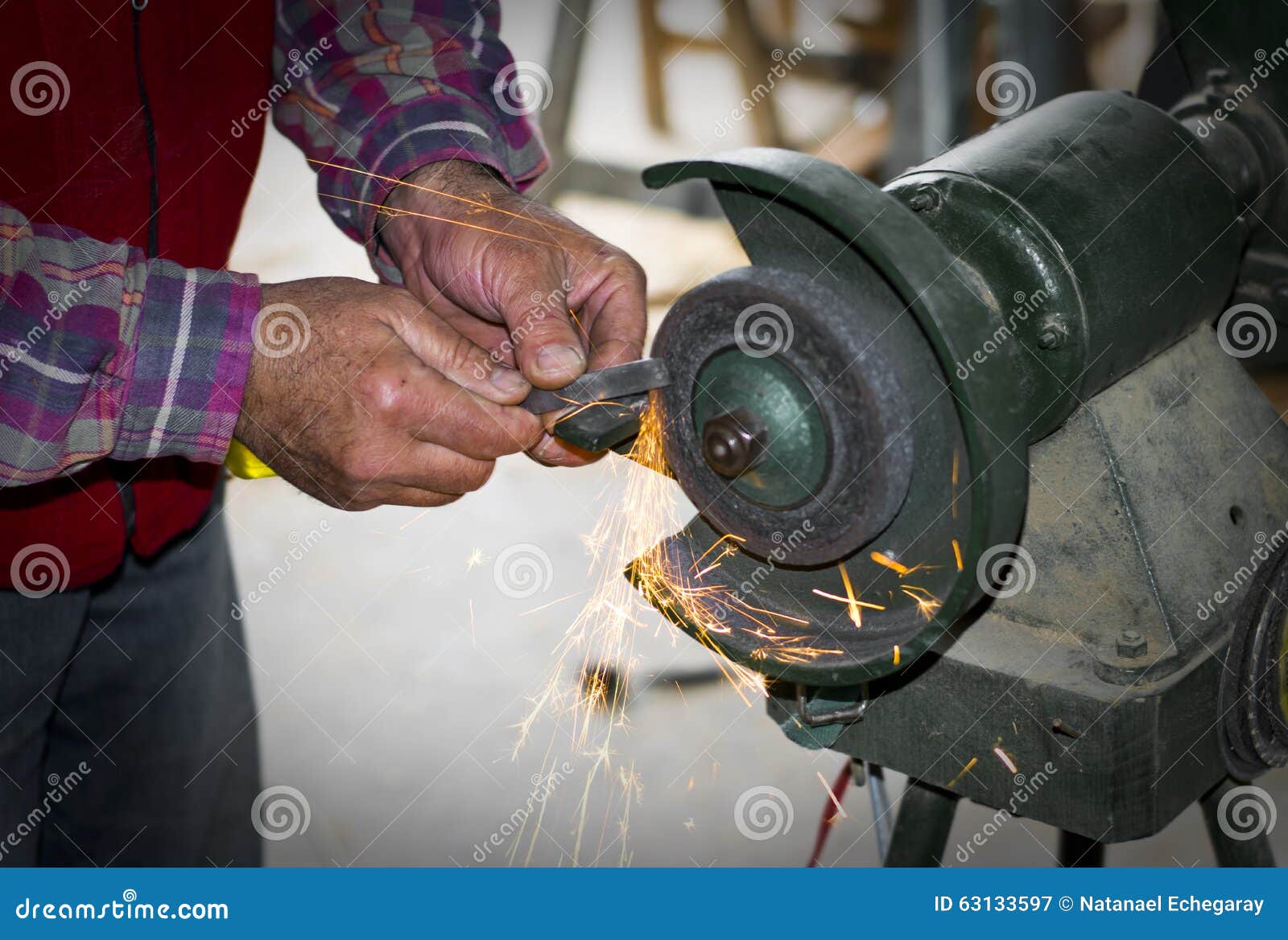 Man sharpening tool stock image. Image of carpentry, handyman - 63133597