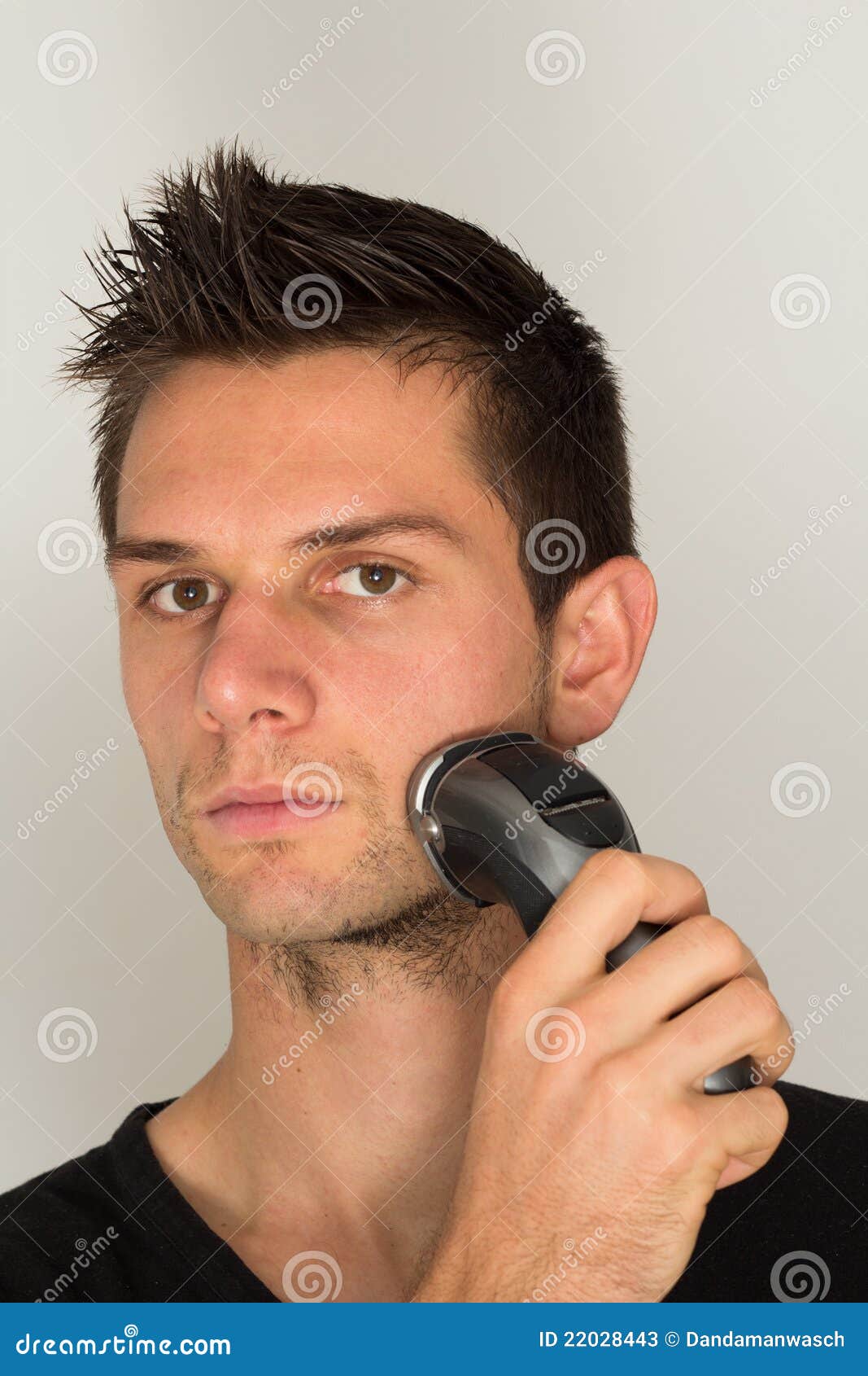 Man shaving beard in face stock image. Image of hair - 22028443 Man shaving beard in face stock image. Image of hair - 22028443