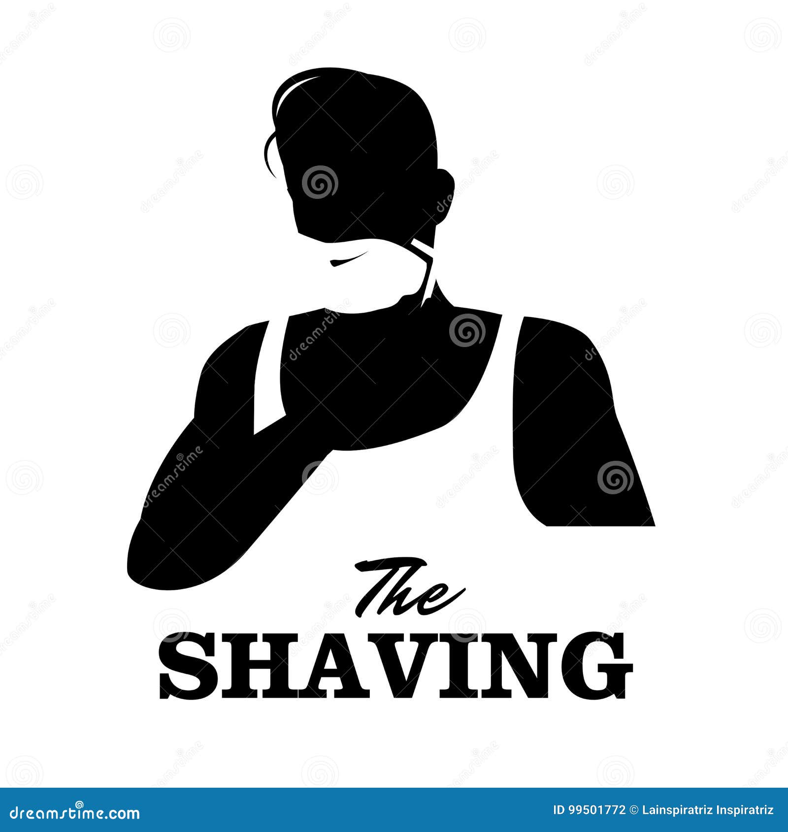 Man Shaving. Razor and Shaving Foam Stock Vector - Illustration of face ...