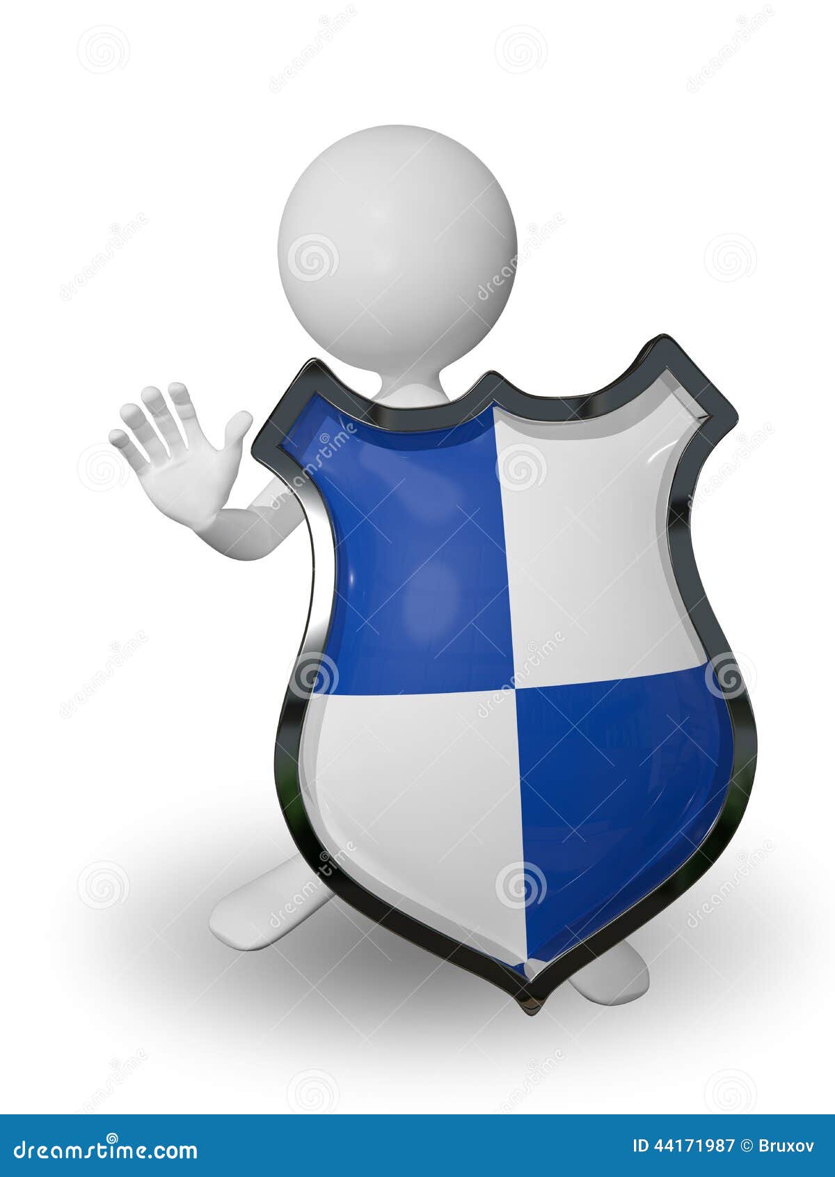 Man with a shield stock illustration. Illustration of graphic - 44171987