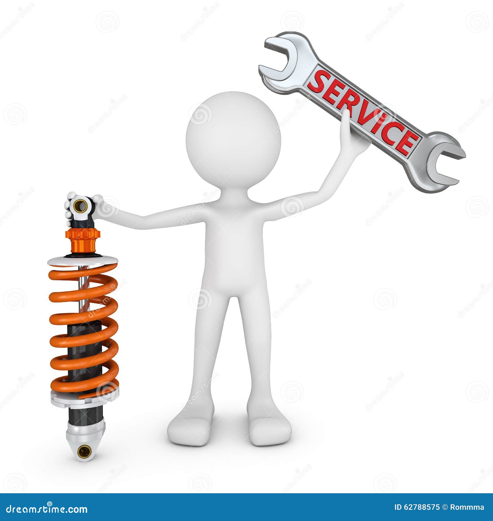 Man and shock absorber stock illustration. Illustration of triangle ...