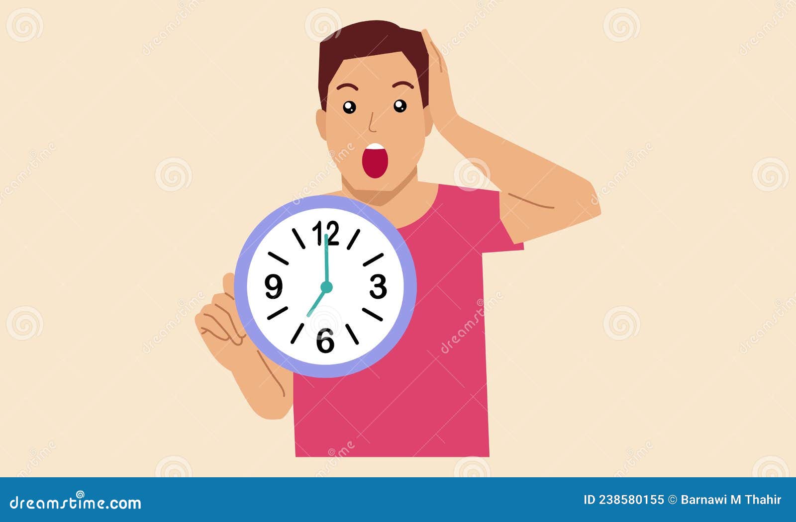 Being Late For The Flight Isolated Cartoon Vector Illustrations ...