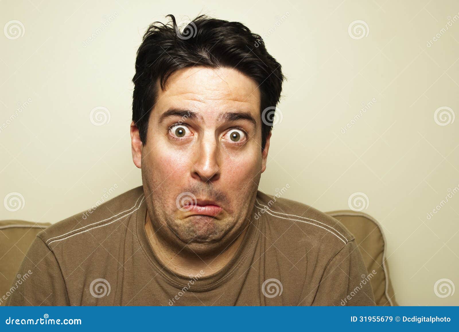 Man is shocked stock image. Image of wide, bloodshot - 31955679