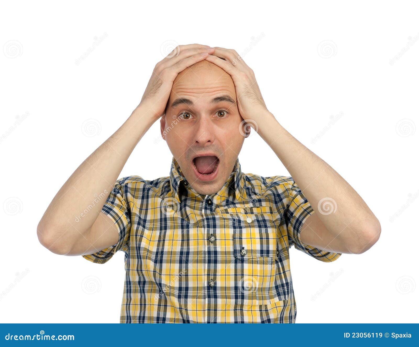 Man with a Shocked Facial Expression Stock Image - Image of hopeless ...