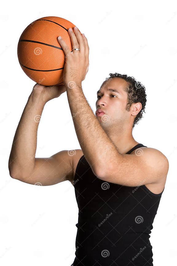 Man Shooting Basketball stock photo. Image of american - 10180098