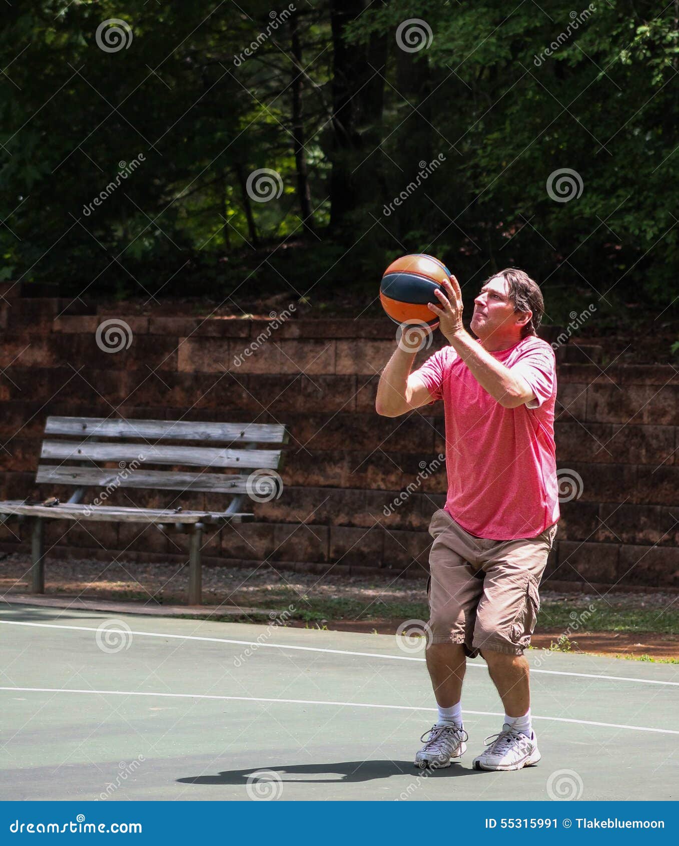Man shooting basketball 3 stock image. Image of concentration - 55315991