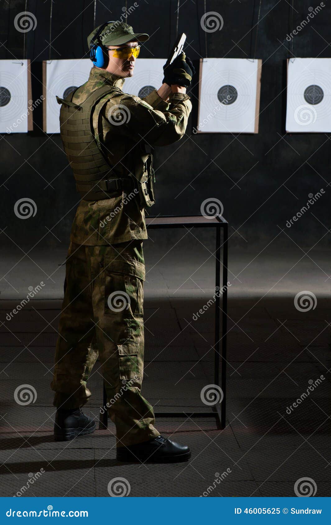 Man shooting stock image. Image of male, foreground, fire - 46005625