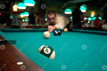 Man shooting pool stock image. Image of sport, ball, competition - 181797