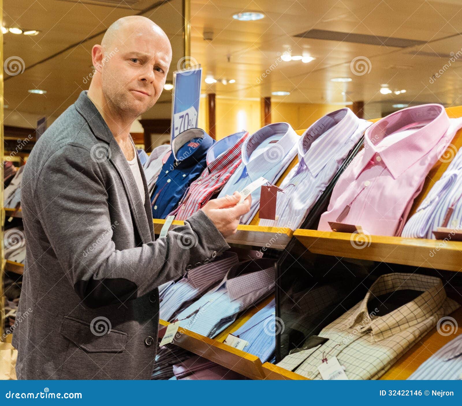 Man in a shopping mall stock photo. Image of clothes - 32422146