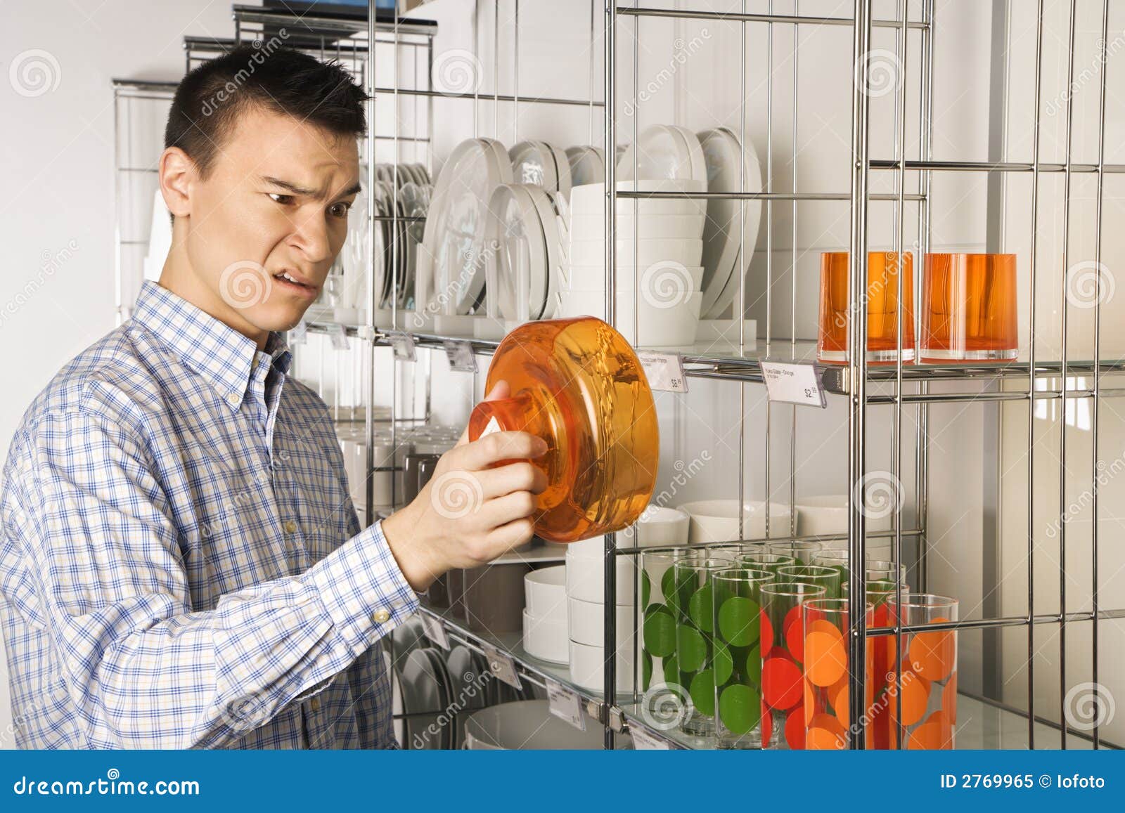 Man shopping in store. stock image. Image of horizontal - 2769965