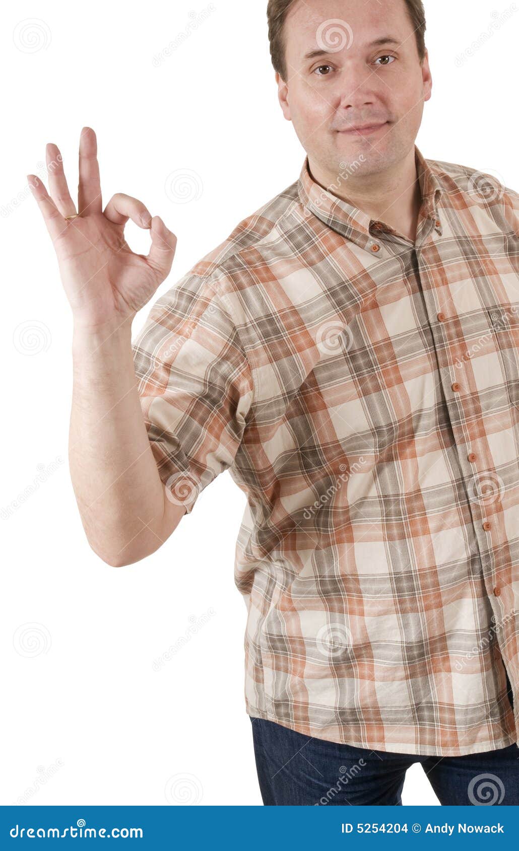 Man show ok sign stock photo. Image of smiling, camera - 5254204