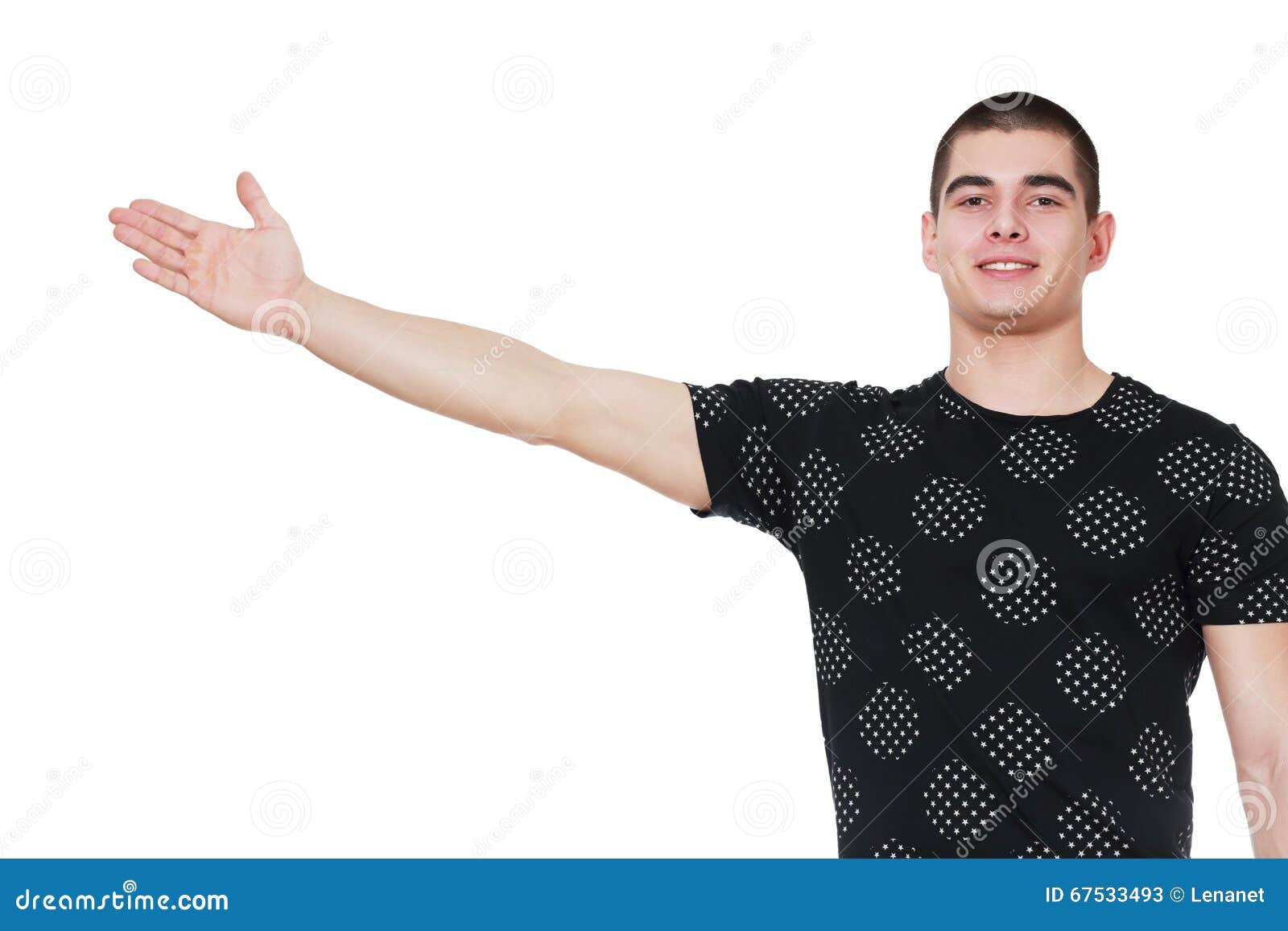 Man show something stock image. Image of gesturing, business - 67533493