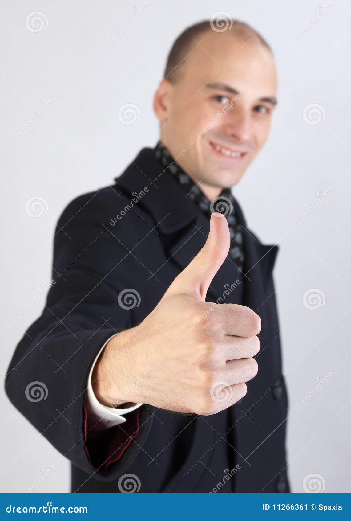 Man show thumb up sign stock image. Image of positivity - 11266361