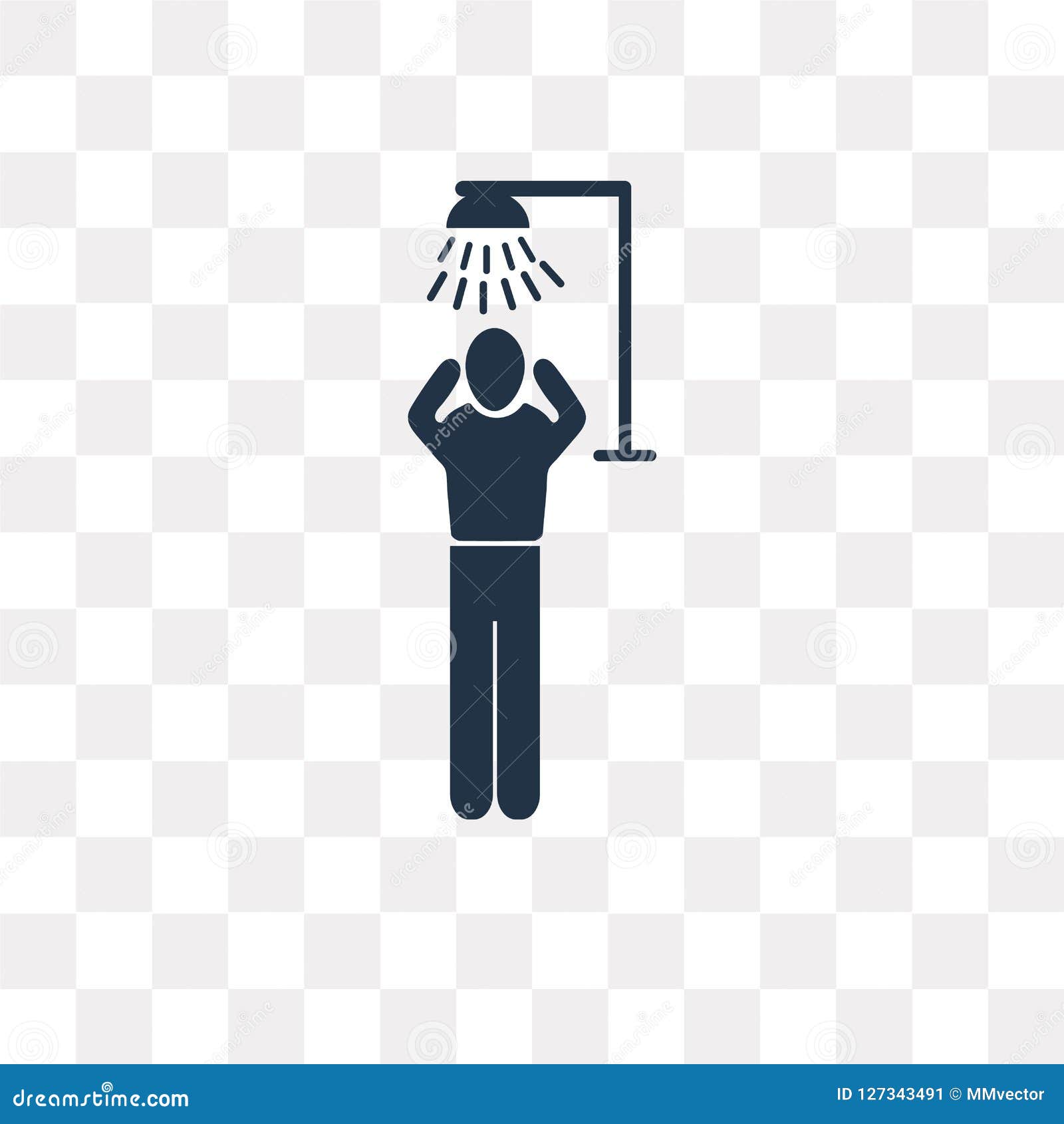 Showering Transparent Icon. Showering Symbol Design From People Vector ...