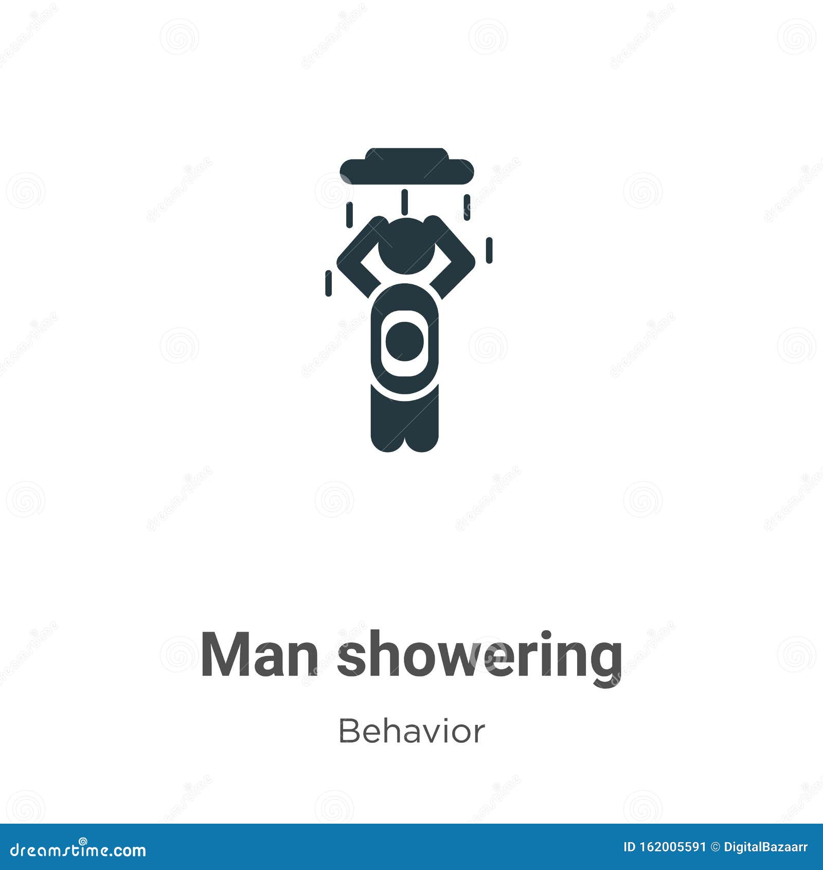 Showering Vector Icon Isolated On Transparent Background, Shower ...