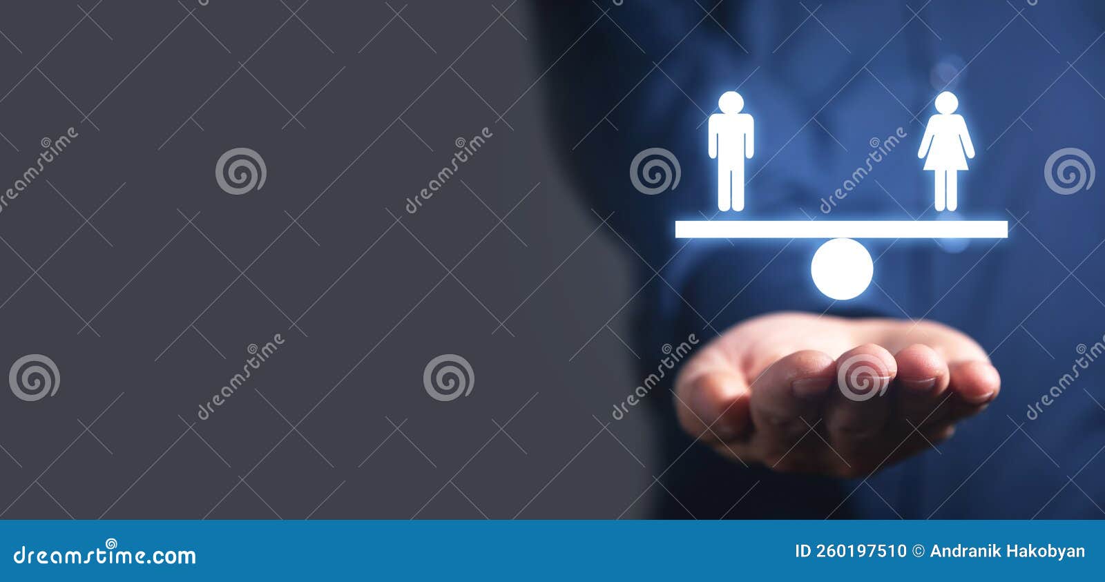 Man Showing Balance Scale. Man and Woman Stock Photo - Image of female ...
