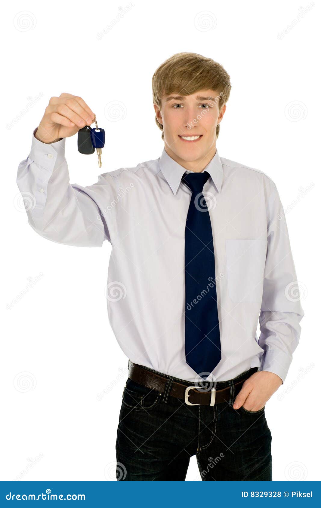 Man showing car key stock photo. Image of drivers, holding - 8329328