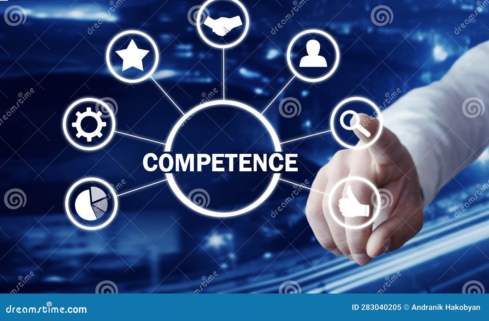 Man Showing Competence Concept. Business Stock Image - Image of work ...