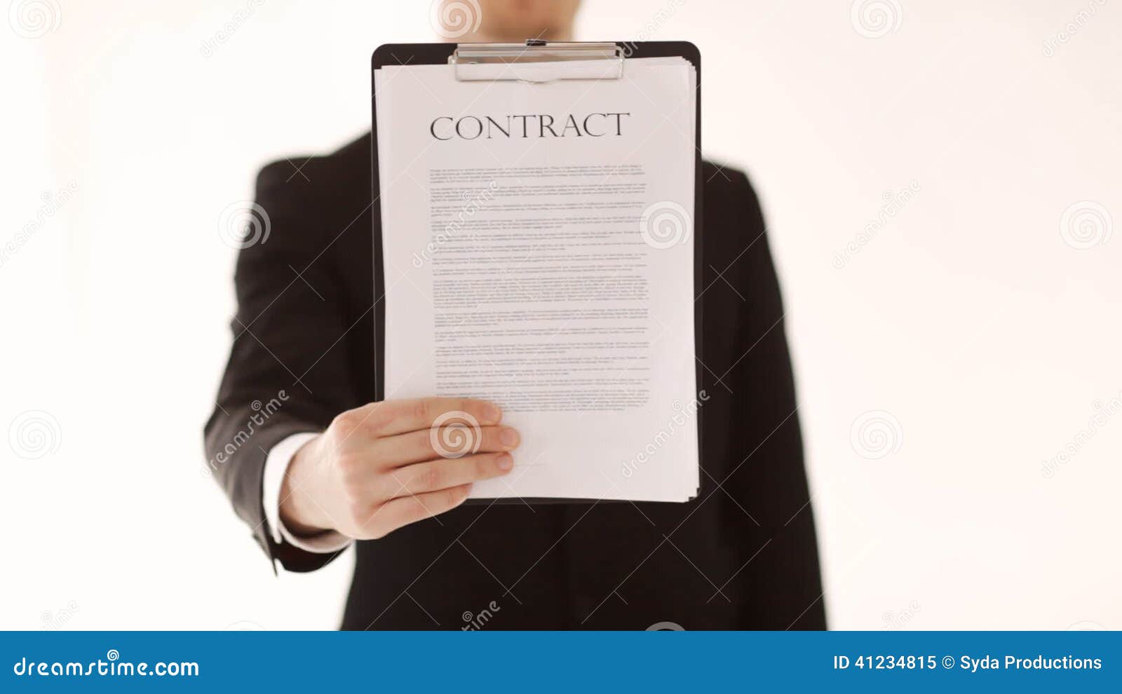 Man showing a contract stock video. Video of bank, legal - 41234815